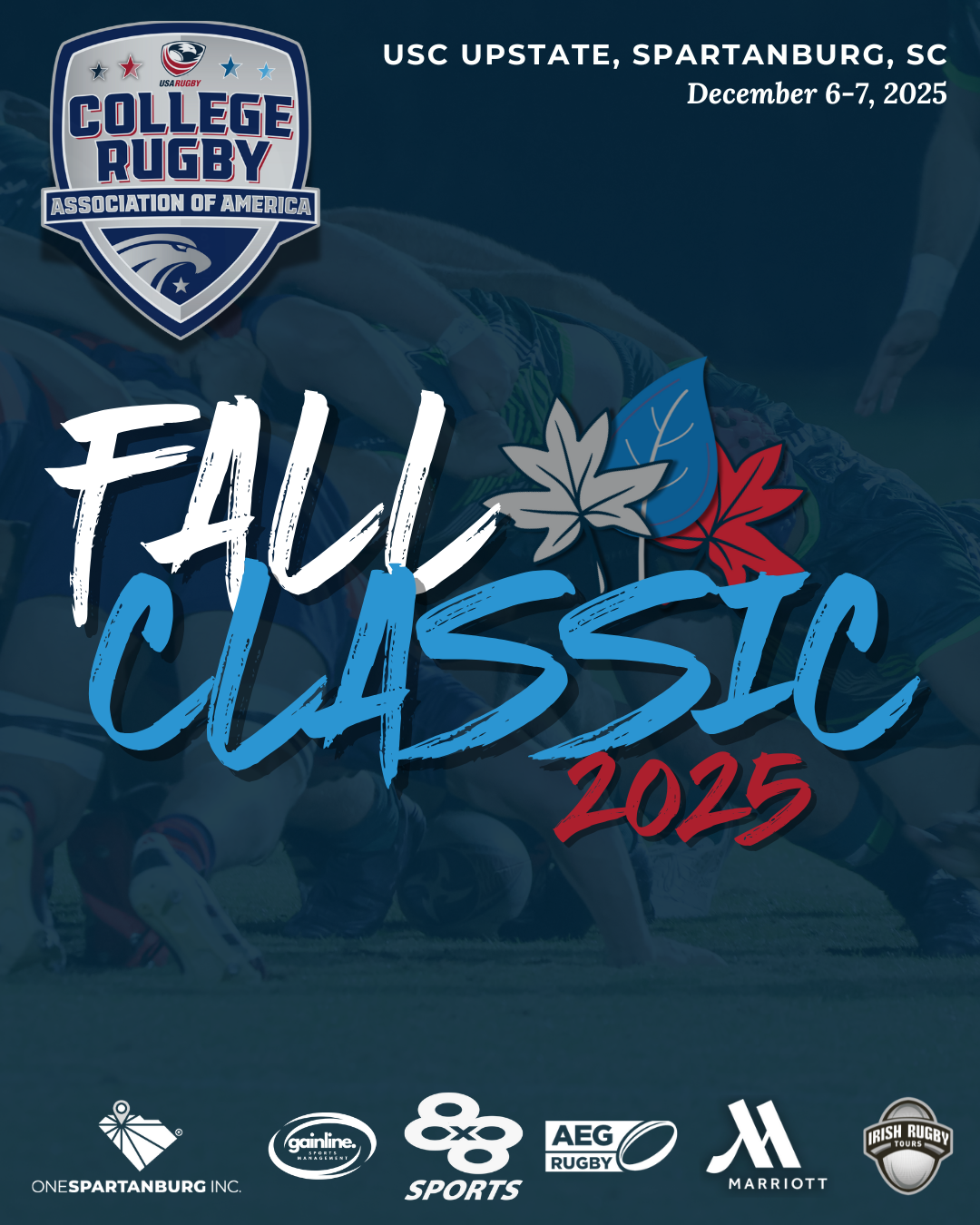 CRAA Set to Return to Spartanburg, SC for 2025 Fall Classic - CRAA Rugby